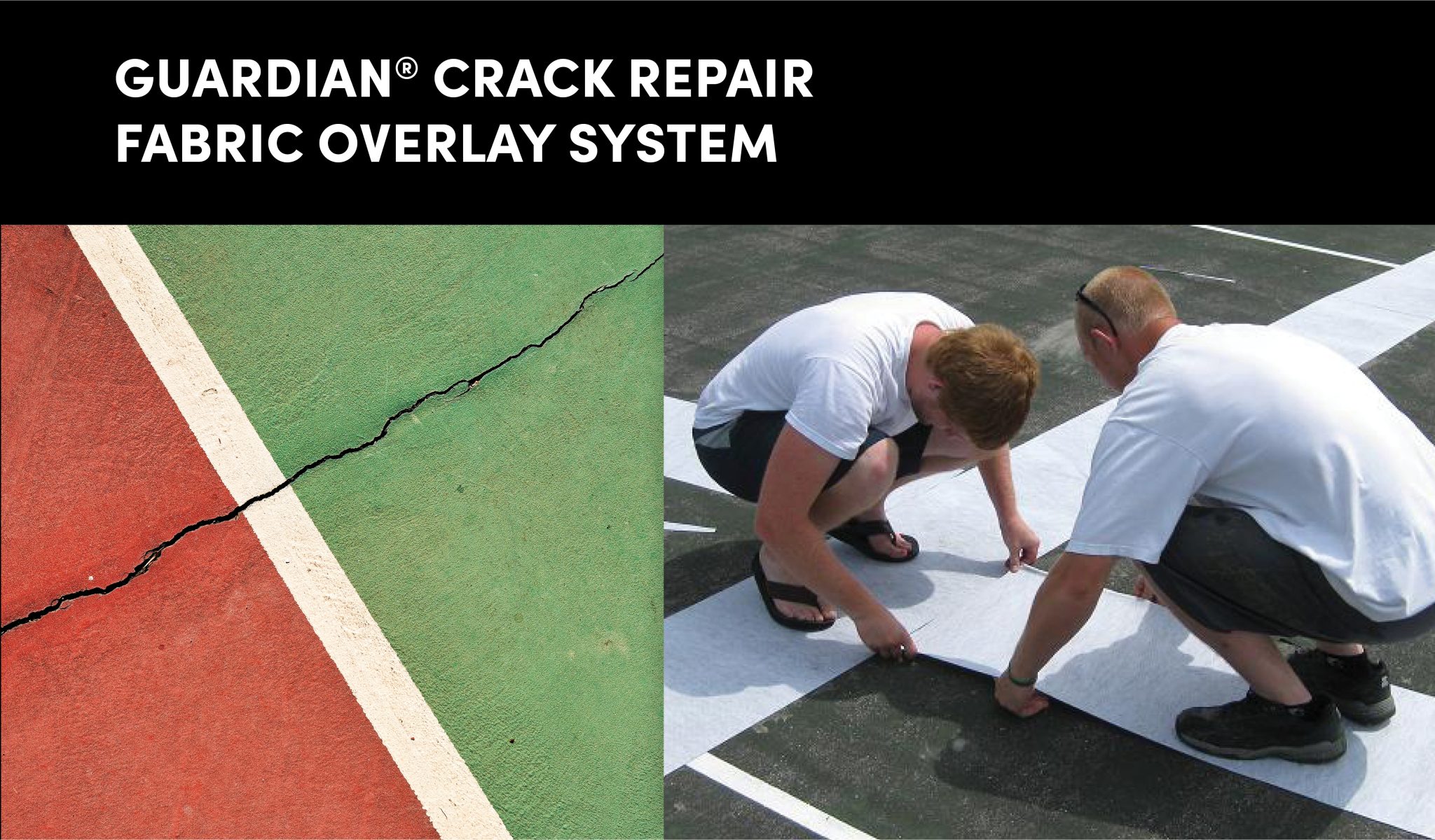 Repairing surface cracks - California Sports Surfaces